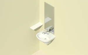 Revit BIM IFC Files of Disabled or Accessible Toilets Shower Hand Basin