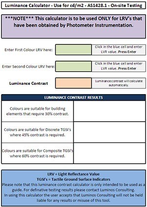 Free Luminance Contrast Calculator Check LRV Values